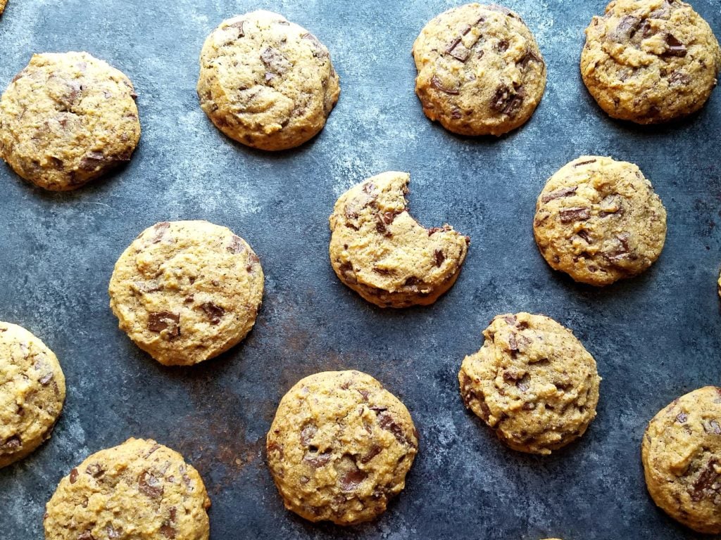 Soft Dark Chocolate Chunk Cookies - Give it Some Thyme