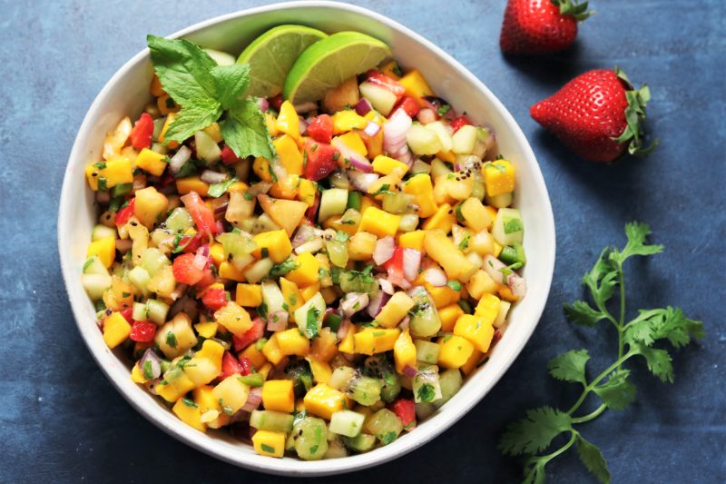 Fresh Fruit Summer Salsa - One Bowl, No Sweat - Give it Some Thyme