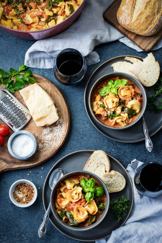 Tuscan Tortellini Vegetable Soup - Give it Some Thyme