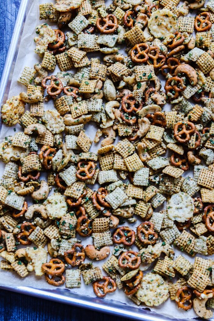 Spicy Garlic Ranch Chex Mix - Give it Some Thyme