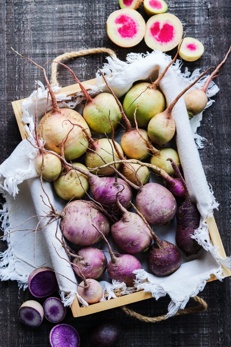Watermelon Radish and Purple Daikon Salad - Give it Some Thyme