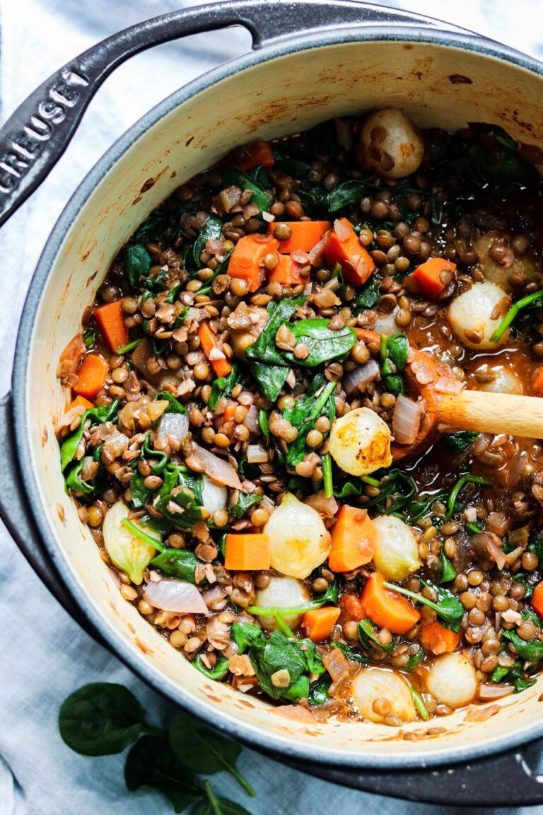 French Lentils Recipe with Red Wine - Give it Some Thyme