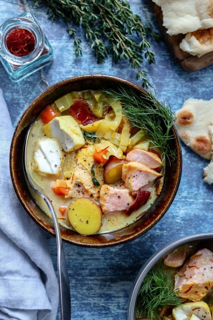 Fish Chowder Recipe with Coconut Milk - Give it Some Thyme