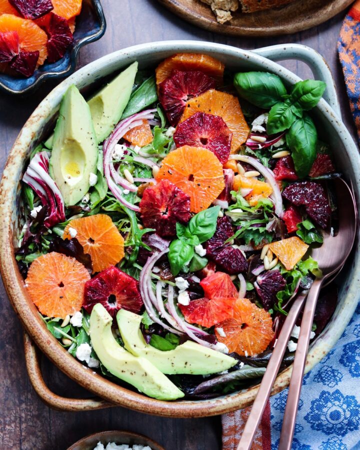Citrus Salad with Avocado and Mixed Greens - Give it Some Thyme