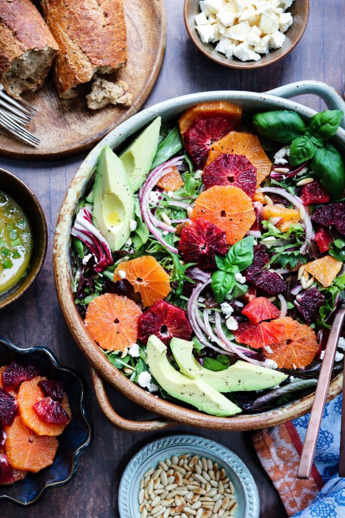 Citrus Salad with Avocado and Mixed Greens - Give it Some Thyme